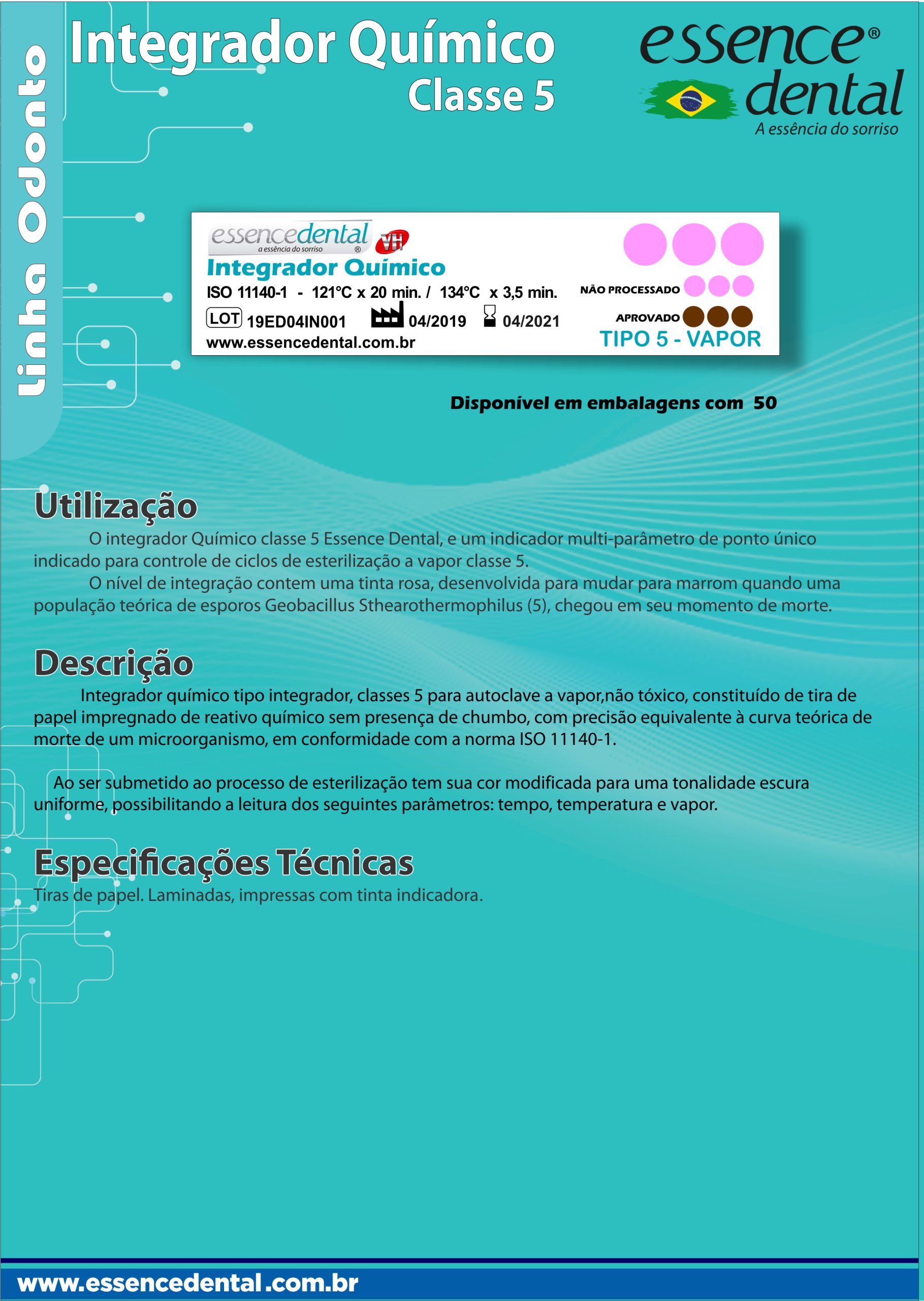 INTEGRADOR QUÍMICO CLASSE 5 – Essence Dental